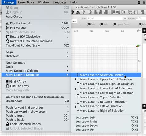Center Laser On Workpiece Lightburn Hardware Compatibility Lightburn Software Forum