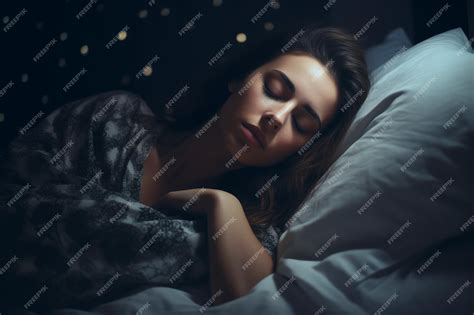 Premium Ai Image Woman Sleeping Generate Ai
