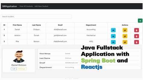 master java full stack development with spring boot and reactjs youtube