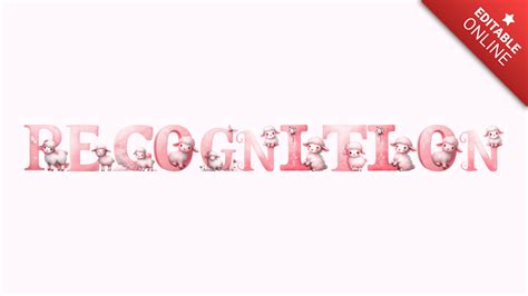 Recognition Cute Lamb Font Text Effect Generator