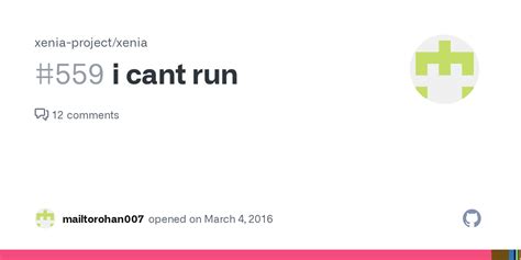 I Cant Run · Issue 559 · Xenia Projectxenia · Github