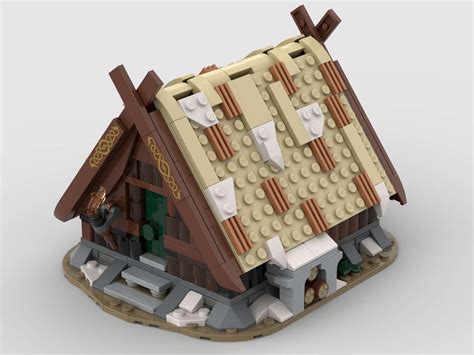 Lego Moc Viking Small Hut By Mcgreedy Rebrickable Build With Lego
