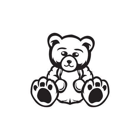 Teddy Bear Logo Icon Vector Illustration Design 35699448 Vector Art At