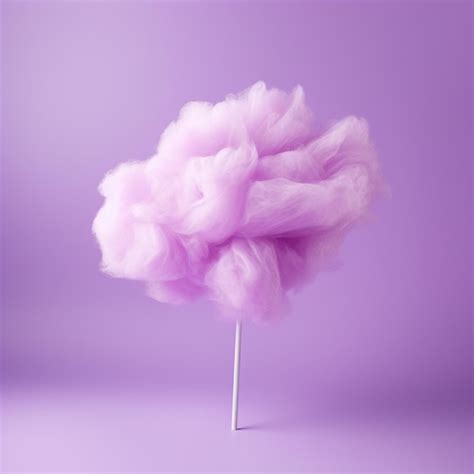 Premium Photo A Cotton Candy Purple Background With Fluffy Clouds