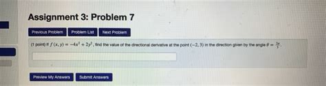 solved assignment 3 problem 7 previous problem probler list