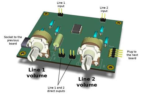 Mixer Line Input Board Audio Amplifier Guitar Effects Pedals Guitar Effects