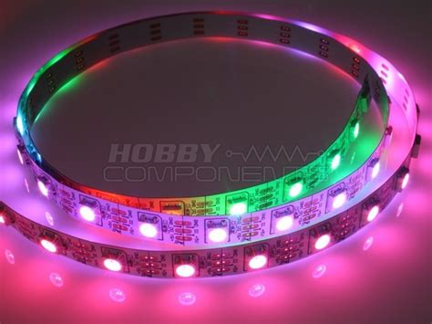 Flexible Digitally Controlled RGB LED Strips Strip Of 30