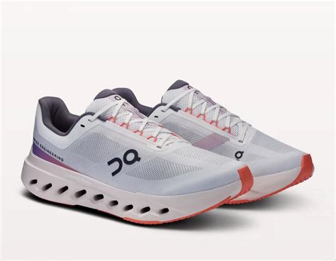 Womens Wide Fit On Qc Cloudsurfer Next Wide Training Shoes White Flame On Wide Fit Shoes