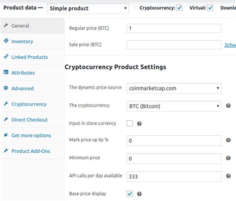 wordpress bitcoin plugin for woocommerce sell btc for fiat usd