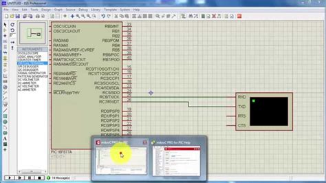 mikroc and pic16f877a giao tiếp uart p1 youtube