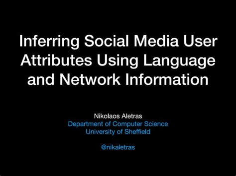 Inferring Social Media User Attributes Using Language And Network