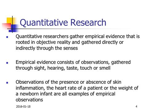 Quantitative Research Examples