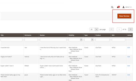 How To Manage Customer S Review And Ratings In Magento 2 Magento Tutorial And Marketing Tips