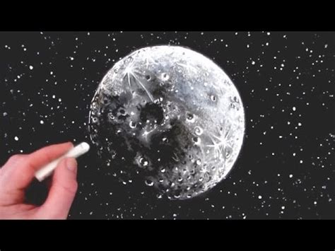 Realistic Moon Drawing