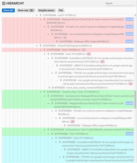 트레이스 분석 android open source project