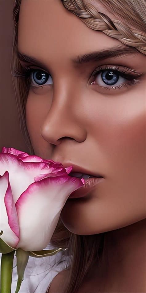 Pin Di калейдоскоп Su девушка цветок 1 Foto Di Bellezza Volto Di