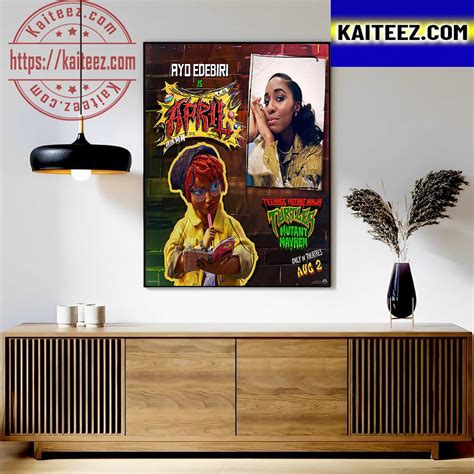 Ayo Edebiri As April In Tmnt Movie Mutant Mayhem Art Decor Poster