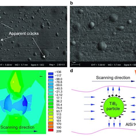 A B The Sem Images Showing The Interface Features Of Tib 2 Particles Download Scientific