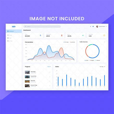 Dashboard UI Website Template Design