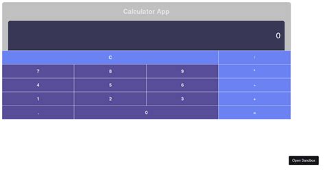 React Js Calculator Codesandbox