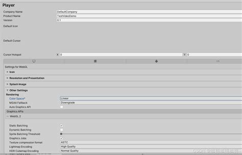 Unity Webgl Linear线性渲染下的多个videoplay组件播放问题unity Webgl 同时播放多个视频 Csdn博客