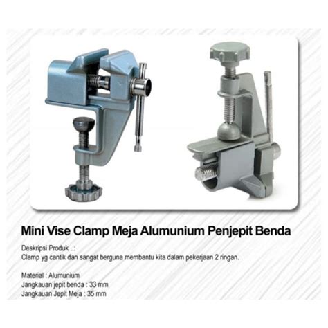 Jual Mini Vase Clamp Meja Aluminium Penjempit Meja Shopee Indonesia