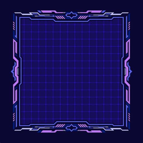 Premium Vector Futuristic Hud Technology Interface Screen Blank