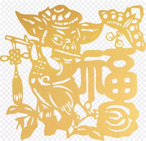 贺新年中国风金猪元素png图片素材下载 图片编号7267851 Png素材网
