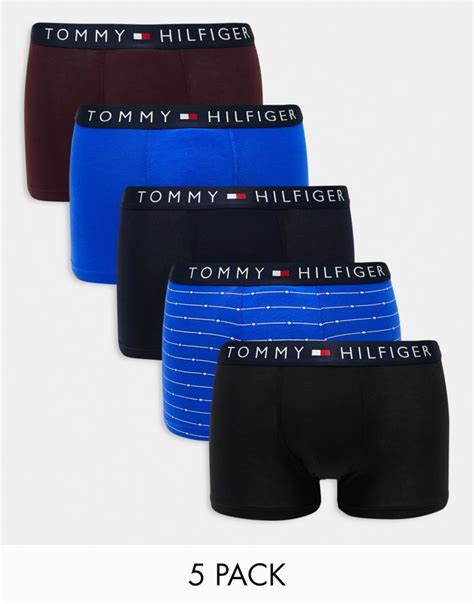 Заказать Боксеры Мужские Боксеры Tommy Hilfiger 5-pack с синей лого ...