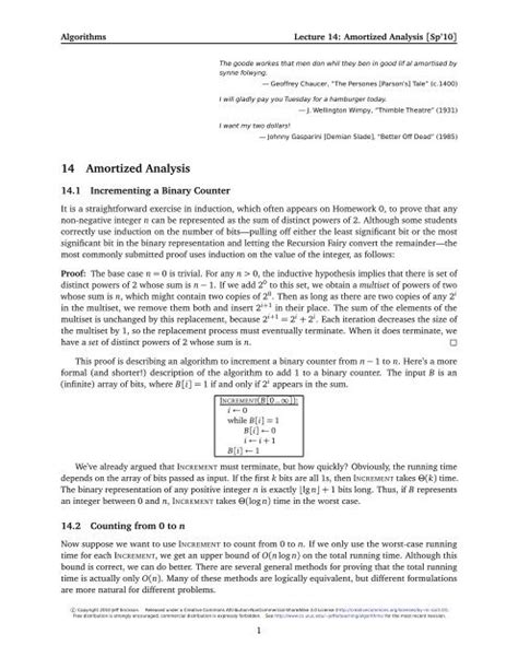 14 Amortized Analysis