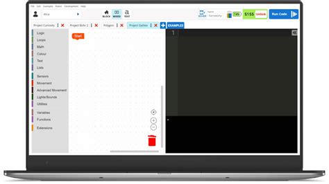 Code Editor — Micromelon Robotics