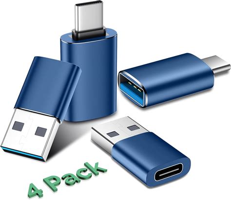 Amazon Com Temdan Usb To Usb C Adapter Pack Type C Female To A Male Charger Converter