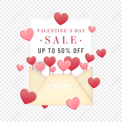 발렌타인 일러스트 데이 프로모션 낭만적 인 사랑소책자전단 Png 일러스트 무료 다운로드 Lovepik