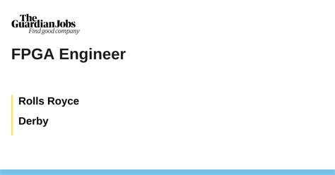 fpga engineer job with rolls royce 9211397