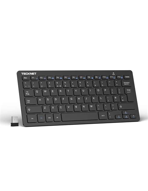 Buy Tecknet 2 4g Wireless Keyboard For Windows Chrome Os Uk Layout Compact Mini Keyboard Small
