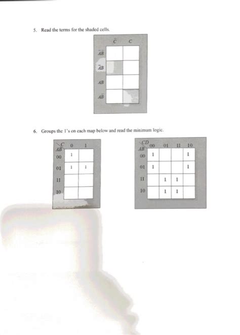 Solved Unit 5 Practice Sheet Boolean Algebra And Reduction