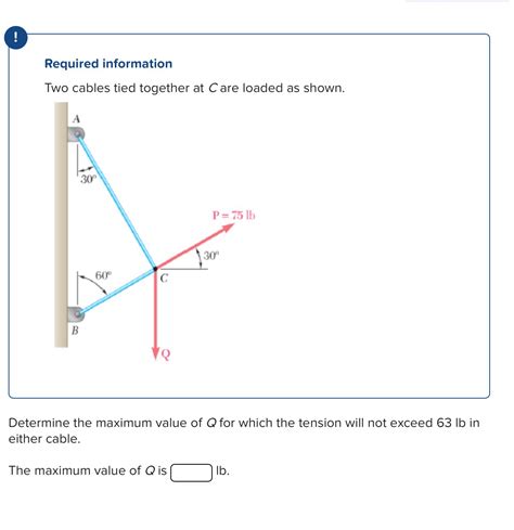 Solved Required Informationpart 3 ﻿of 3two Cables Tied