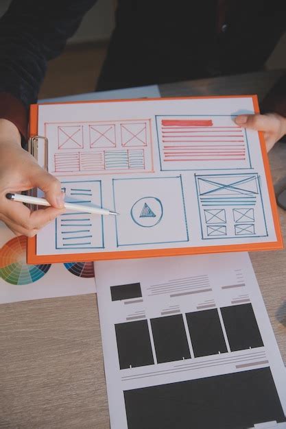 premium photo ux ui design process for modish mobile application and