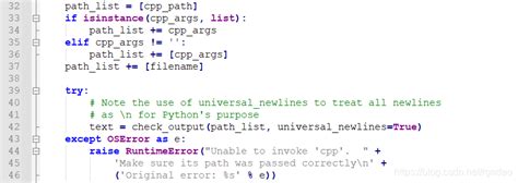 用pycparser解析c语言踩坑记录 unable to invoke cpp make sure its path was pas