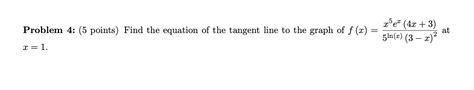 problem 4 5 points find the equation of the