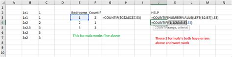 Excel Countif Parsing Arguments With Functions Without Helper Row Stack Overflow