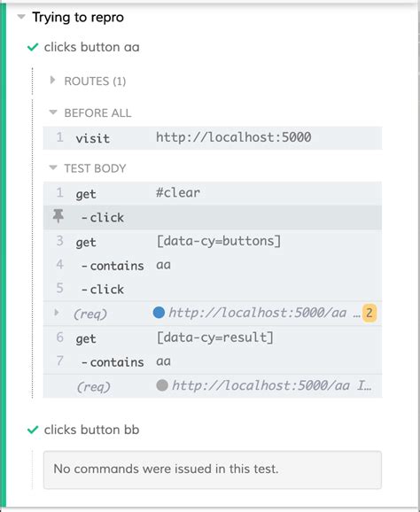 Cyroute2 Errors Leak Between Tests · Issue 8926 · Cypress Iocypress