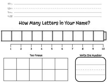 How Many Letters In Your Name By Emma Goodwin TPT