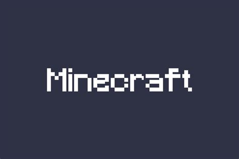 Minecraft Free Font Fonts Shmonts