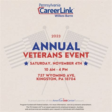 Pa Careerlink® 2023 Annual Veterans Event Pa Careerlink® Luzerne