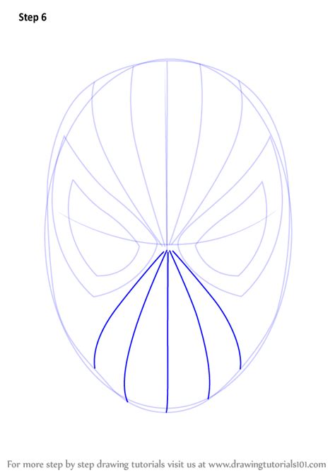 Step By Step How To Draw Spiderman Face DrawingTutorials