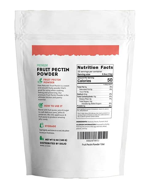 Kate Naturals Fruit Pectin For Canning Jam And Jelly 12oz 100