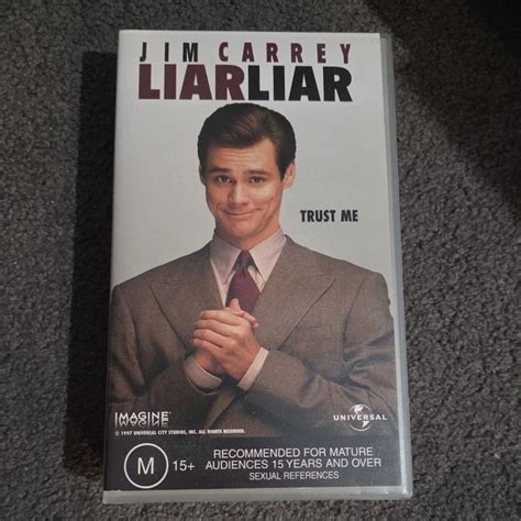 Liar Liar Vhs 1997 Jim Carrey Maura Tierney Cary Elwes Small Box