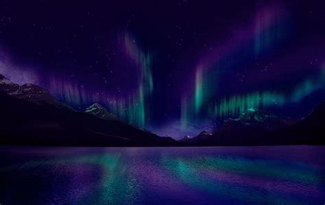 Purple Northern Lights Wallpapers Top Free Purple Northern Lights