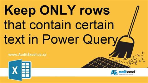 Keep Rows That Only Contain Certain Text In Power Query Youtube